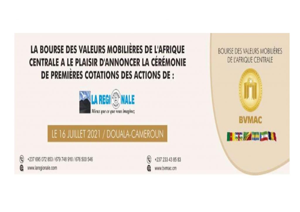 Cérémonie de première cotation de la valeur "ACTION RÉGIONALE" - BVMAC ...
