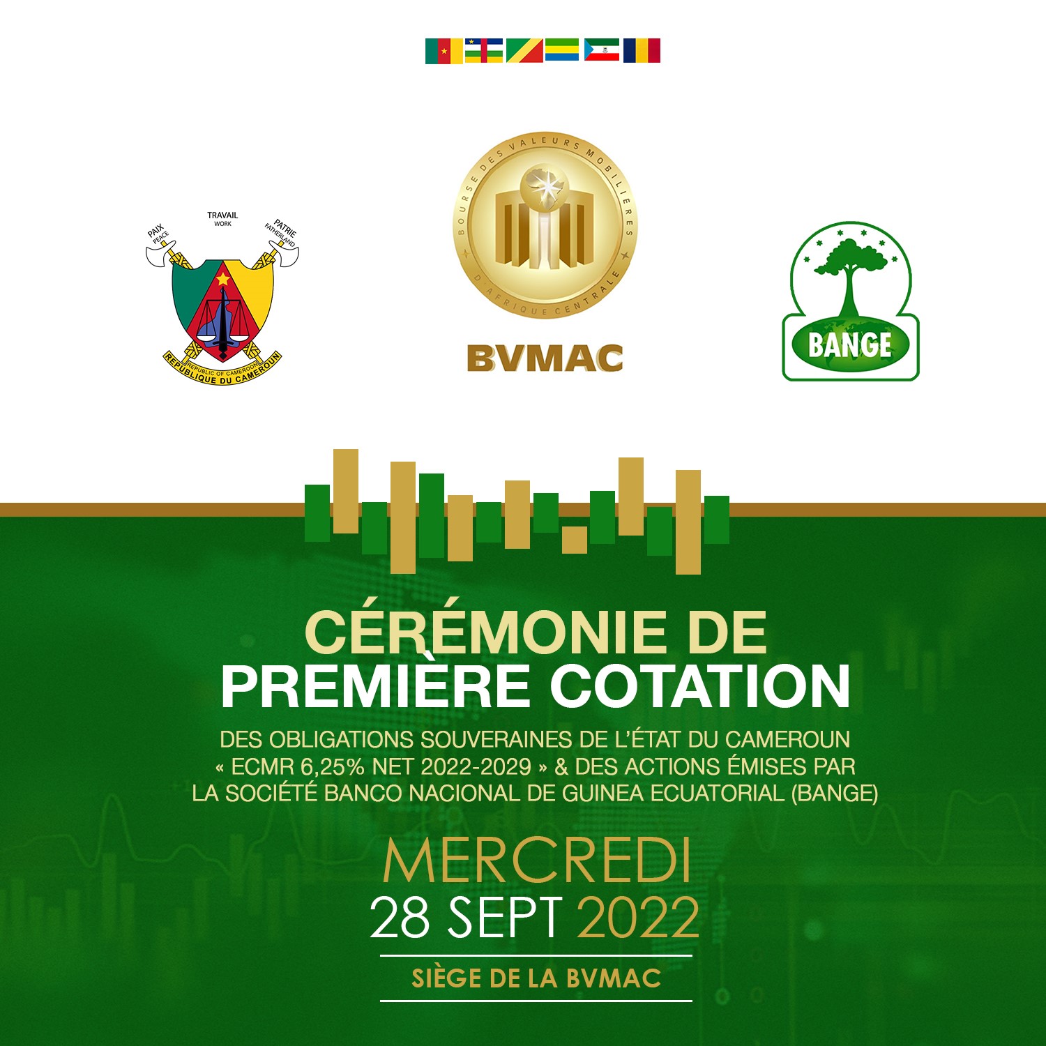 Cérémonie de Première Cotation des Titres "ECMR 6,25% NET 2022-2029" et ...