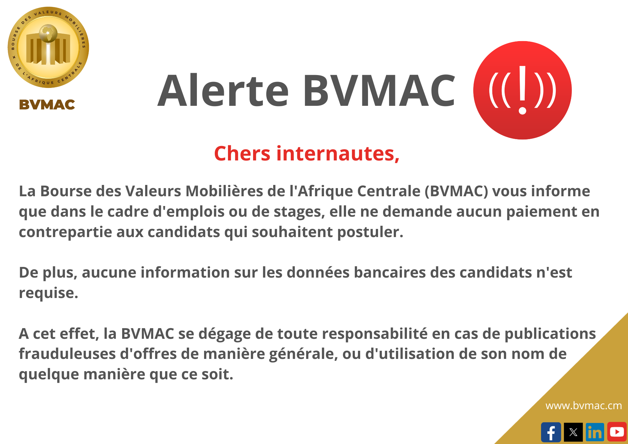 Accueil - BVMAC: Bourse des Valeurs Mobilières de l'Afrique Centrale