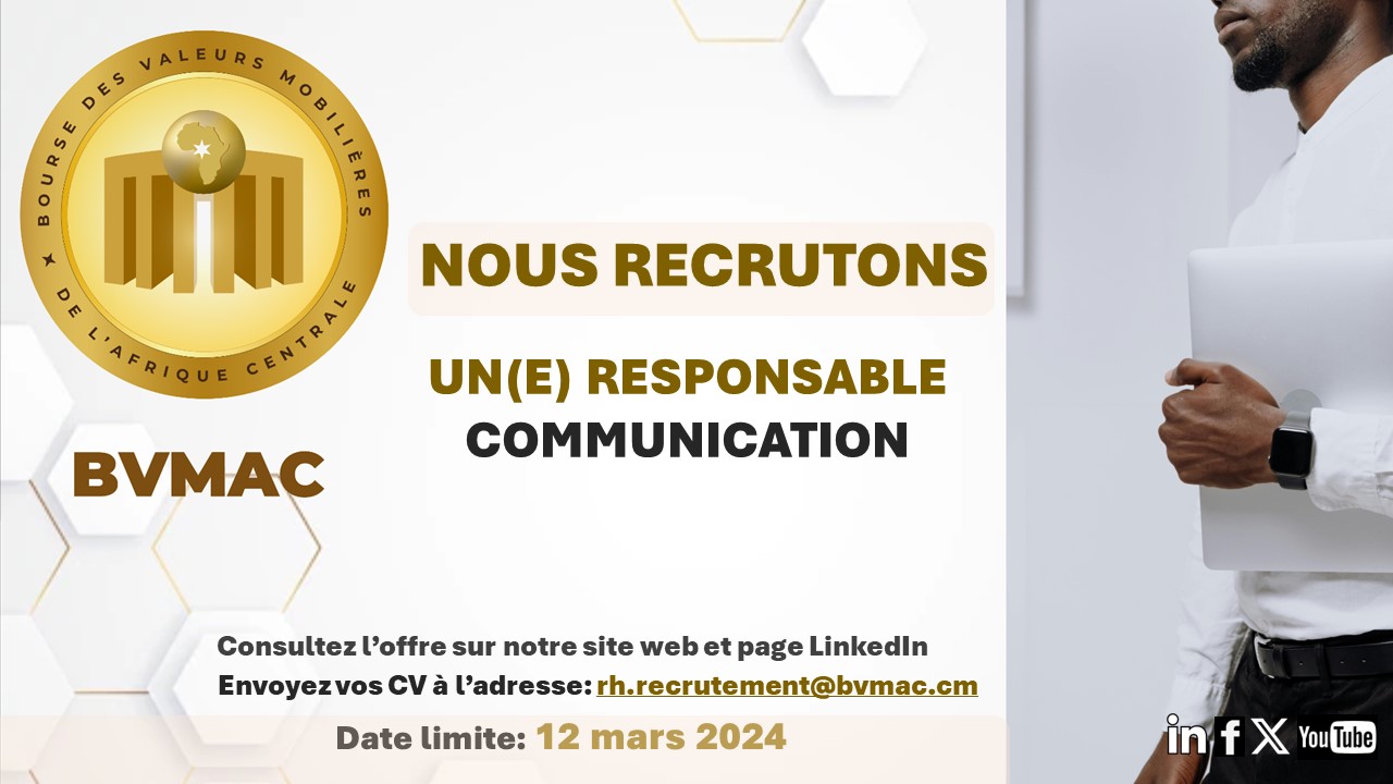 Accueil - BVMAC: Bourse des Valeurs Mobilières de l'Afrique Centrale